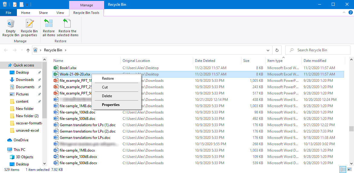 Recover An Unsaved Or Deleted Excel File On Windows 10 2022 