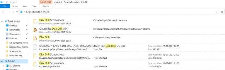 How to Find Lost/Missing/Disappeared Files on Windows 10