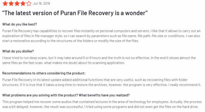 Puran File Recovery Review: Free, but Is It Worth Your Time?