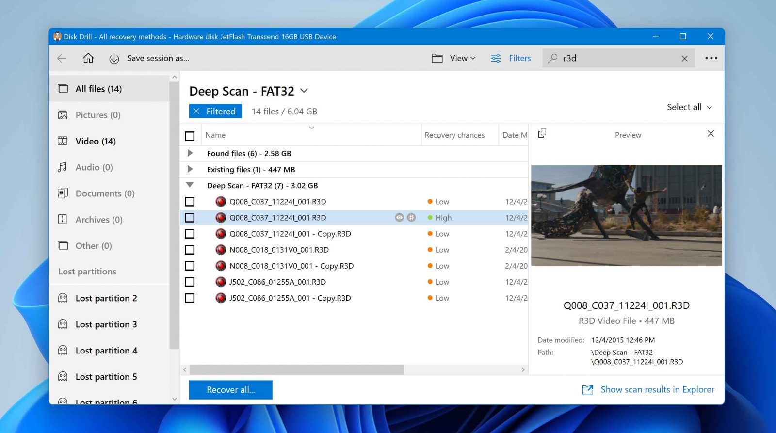 R3D File Recovery: Recover Deleted REDCODE (.r3d) Video Files (2026)
