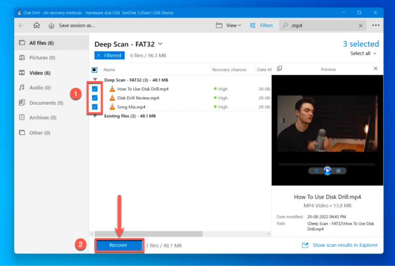 MP4 File Recovery: How to Recover Deleted MP4 Videos (2024)