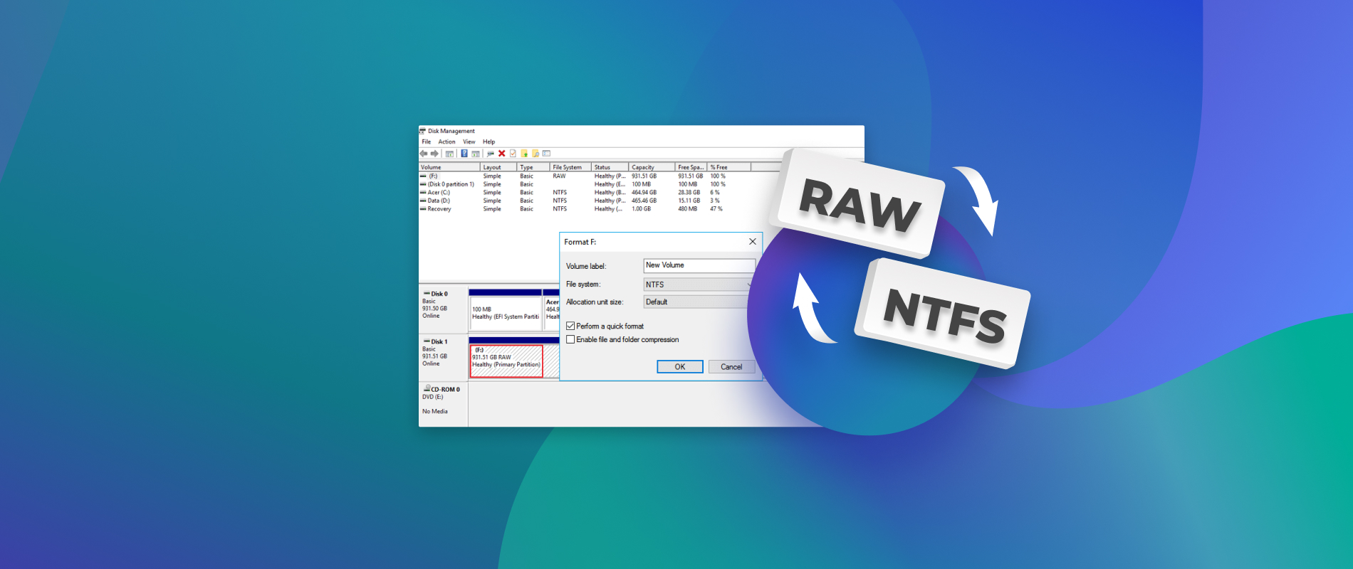 How To Convert RAW To NTFS Without Losing Data 2024 