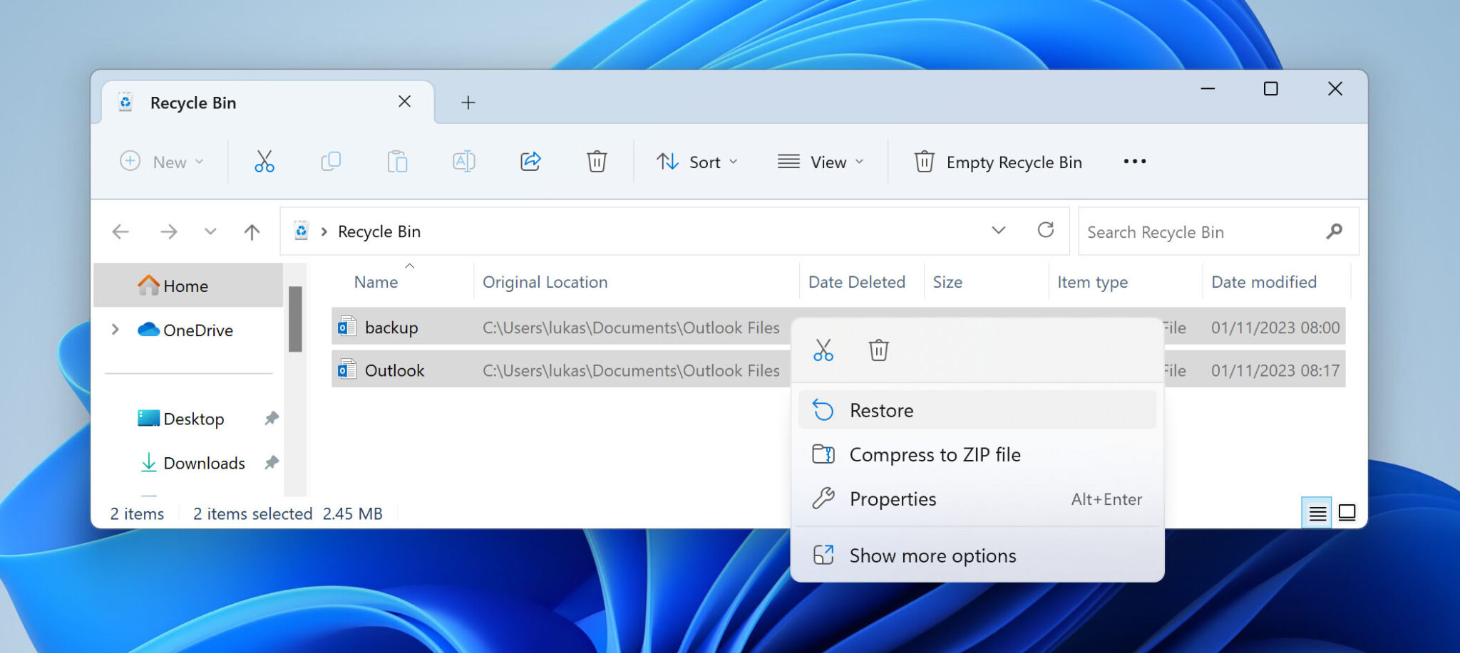 How to Recover Permanently Deleted PST Files on Windows 10/11