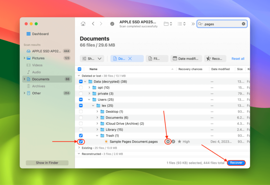 How to Recover Deleted/Unsaved Pages Document on a Mac