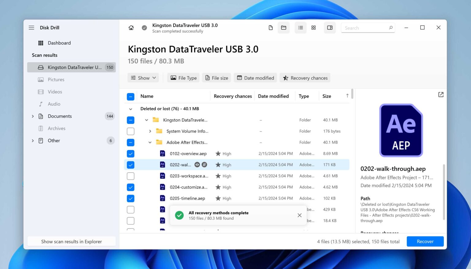 AEP File Recovery: Recover Unsaved & Deleted Adobe After Effects ...