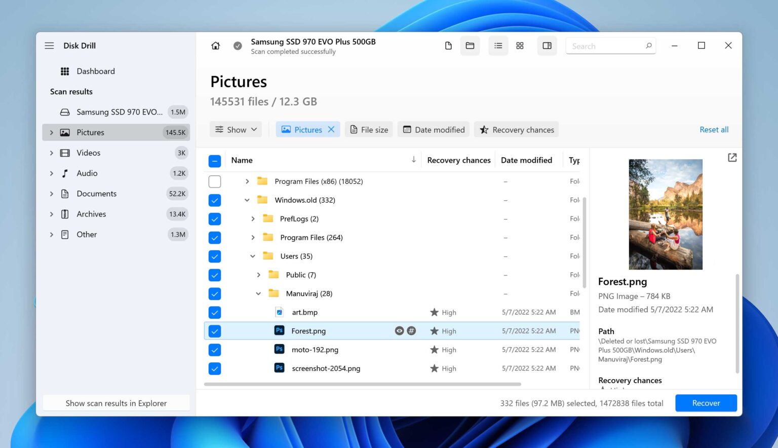 How to Retrieve files from the Windows.old folder & Recover Deleted ...