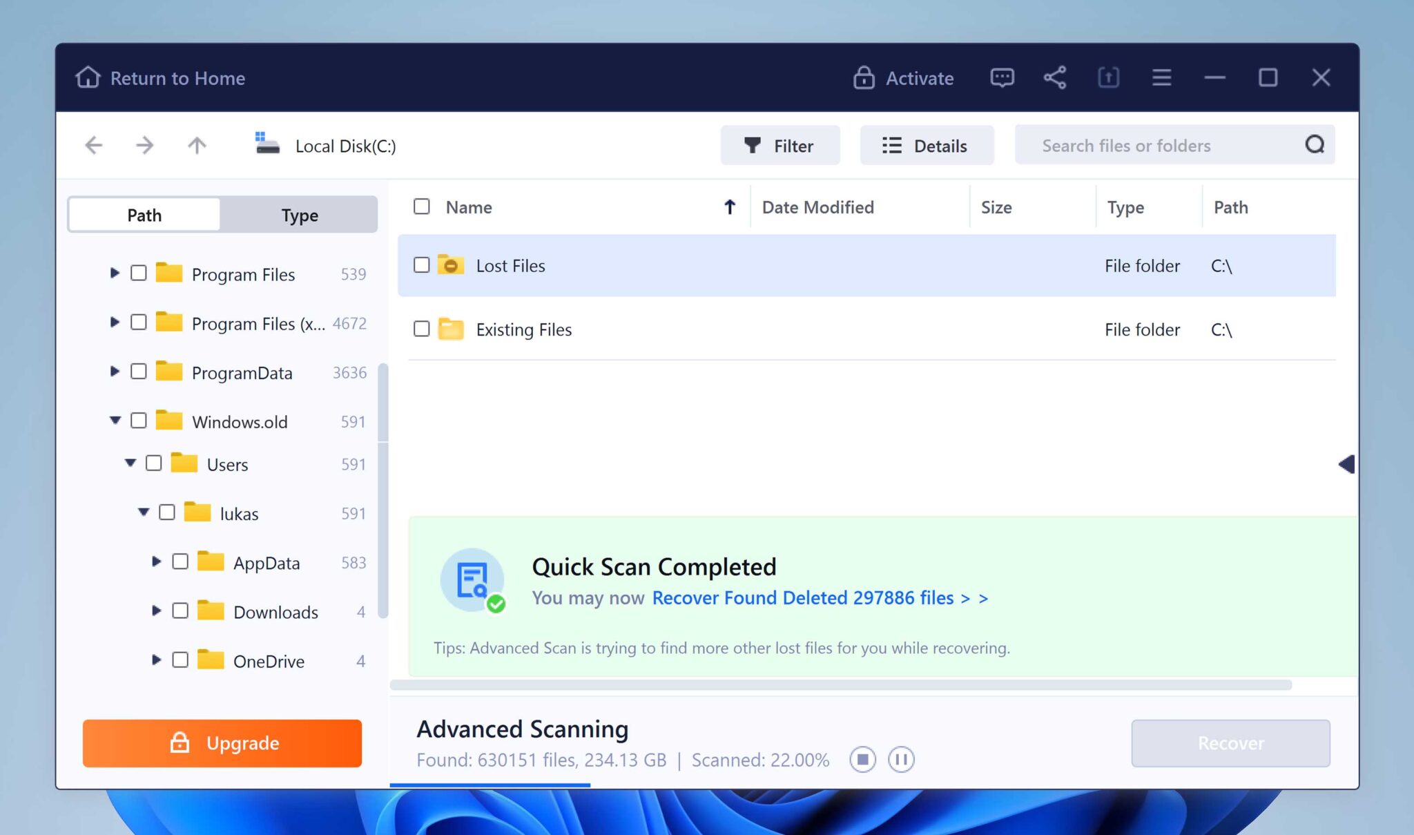 How to Retrieve files from the Windows.old folder & Recover Deleted ...