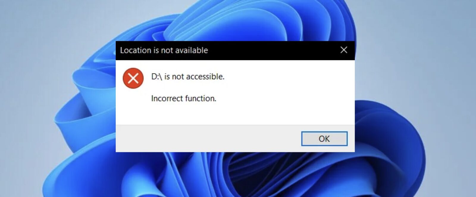 How to Fix "Drive Is Not Accessible: Incorrect Function" Error