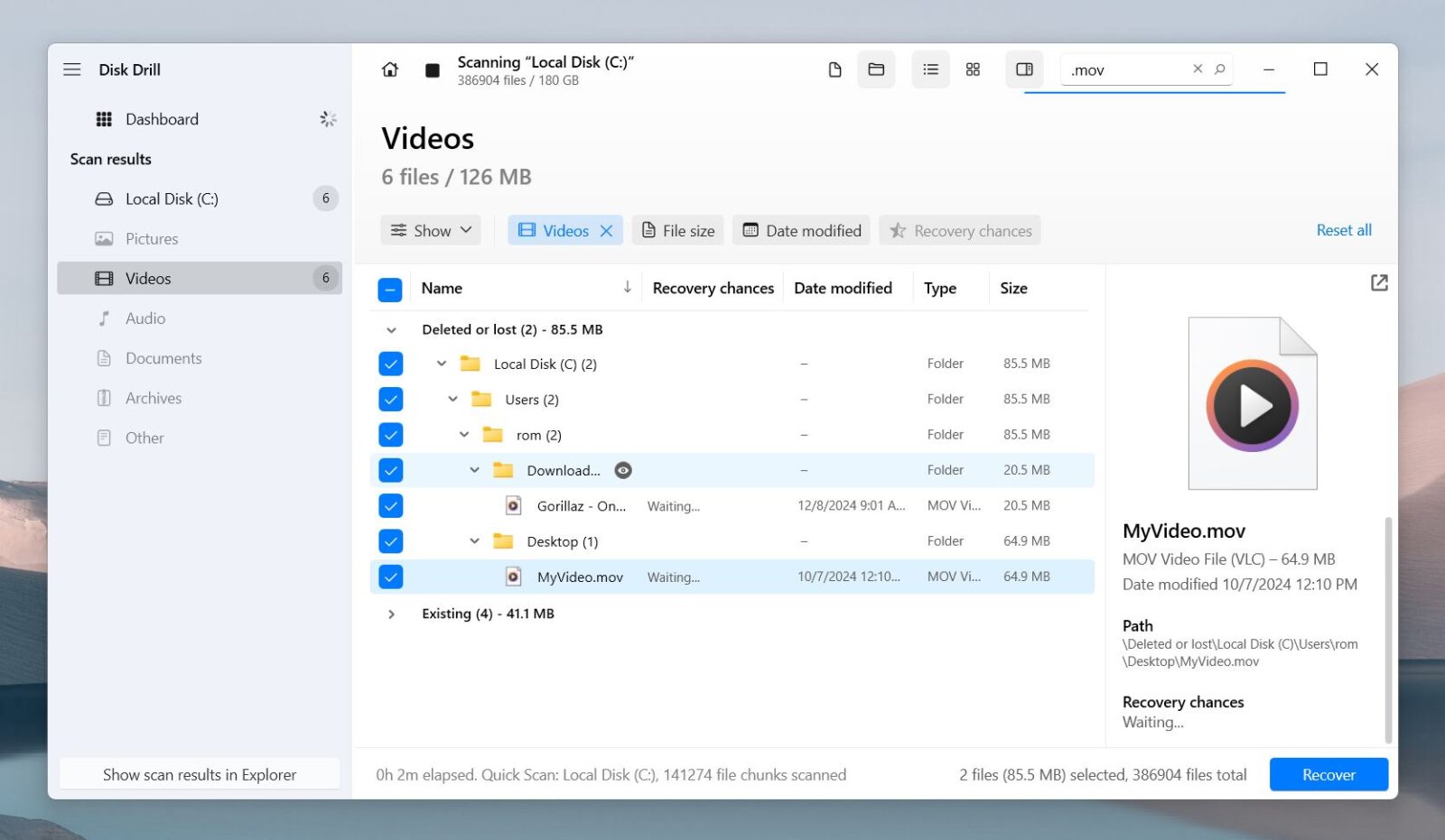 How to Recover Deleted or Lost MOV Video Files: A Full Guide