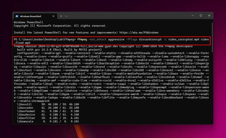 How to Repair Corrupted MP4 Video Files Using FFmpeg Method