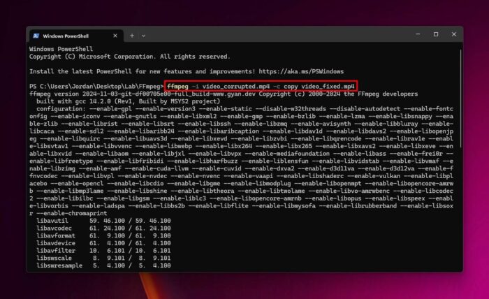 How to Repair Corrupted MP4 Video Files Using FFmpeg Method